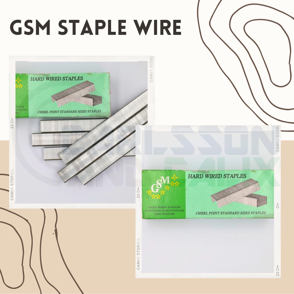 Staple wire (Hard wired Staples #35) GSM | Shopee Philippines
