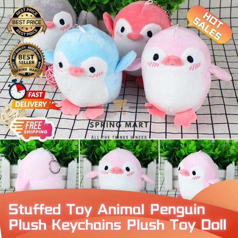4 Colors 12cm Stuffed Toy Animal Penguin Plush Keychains Plush Toy Doll ...