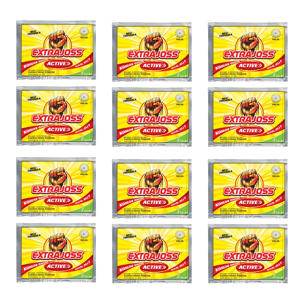 EXTRA JOSS Energy Drink 4g x 6 sachets x 2 packs | Shopee Philippines