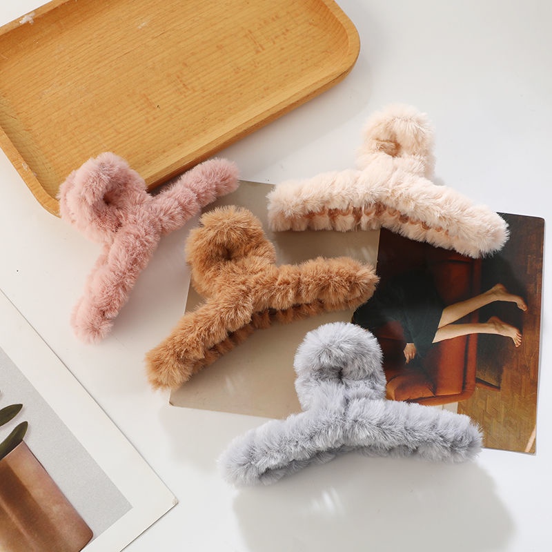 Non-Slip Korean Plush Hair Clip for Secure Hold | Shopee Philippines