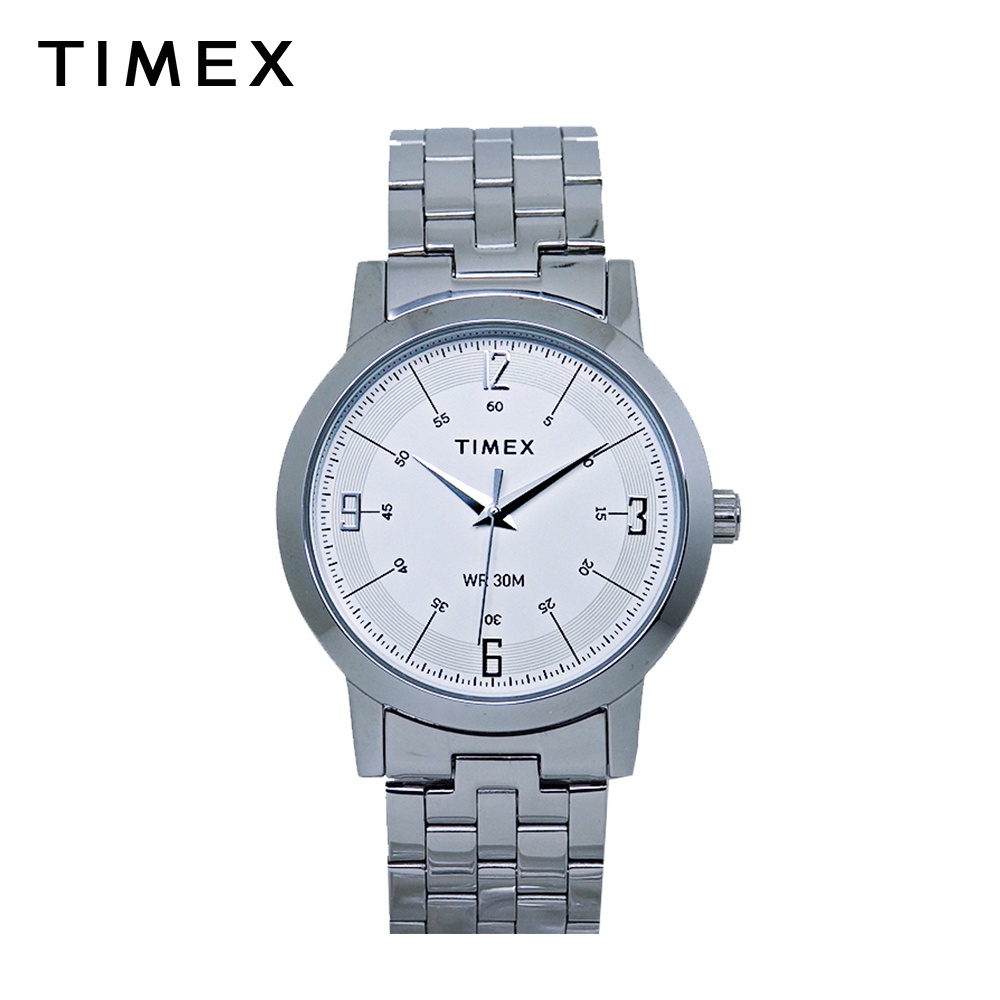 Timex T1 Series Silver Stainless Steel Analog Watch For Men TW00T105E ...