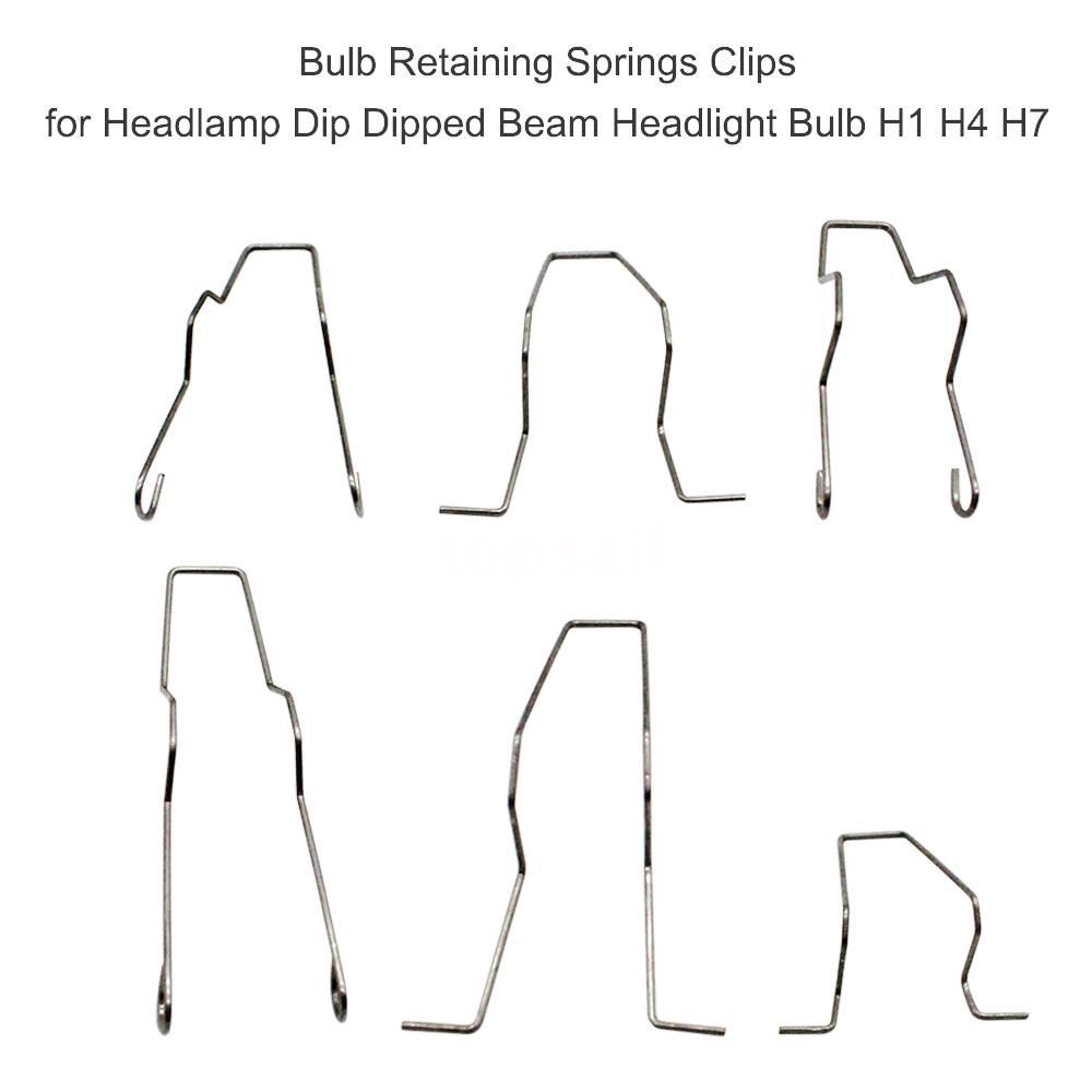 Bulb Retaining Springs Clips for Headlamp Dip Dipped Beam Headlight ...