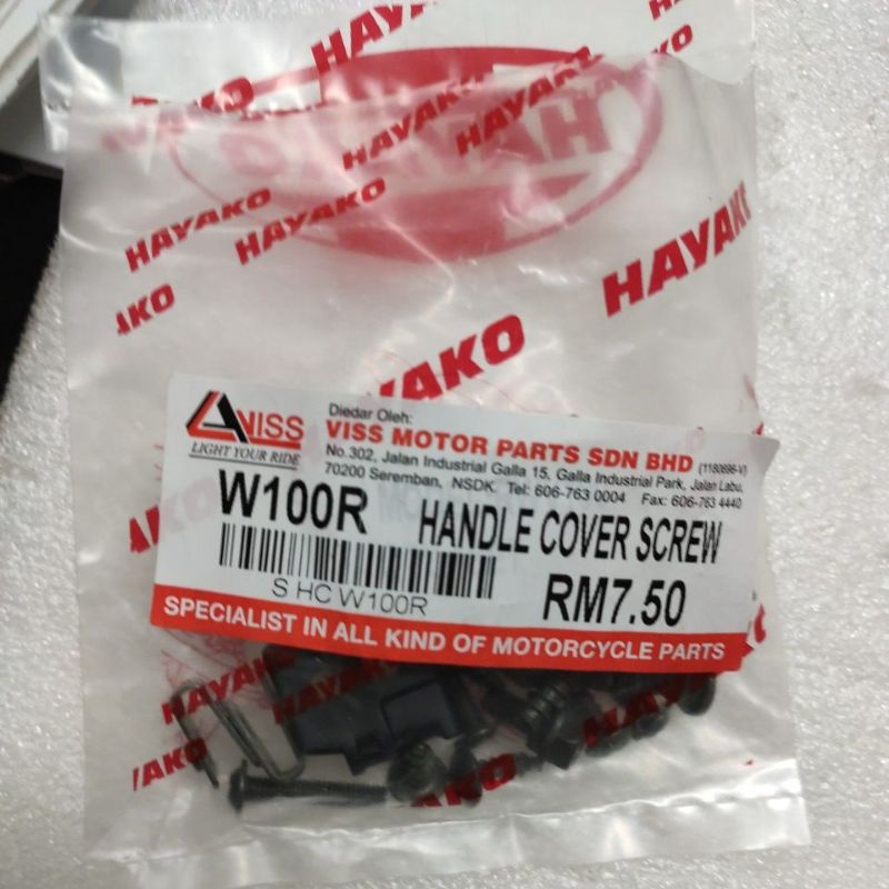 Screw body full set cover set skru honda wave100r wave 100r w100r ...