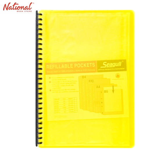 Seagull Clearbook Refillable 8827 Long 20Sheets 27Holes Diagonal Lines ...