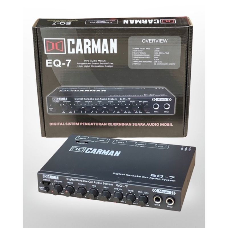 Parametric Equalizer Carman EQ-7 EQ 7 Preamp Mic Double | Shopee Philippines