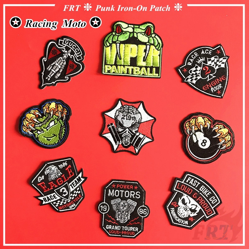 ☸ Racing Moto - Punk JDM Iron-on Patch ☸ 1Pc DIY Sew on Iron on Badges ...