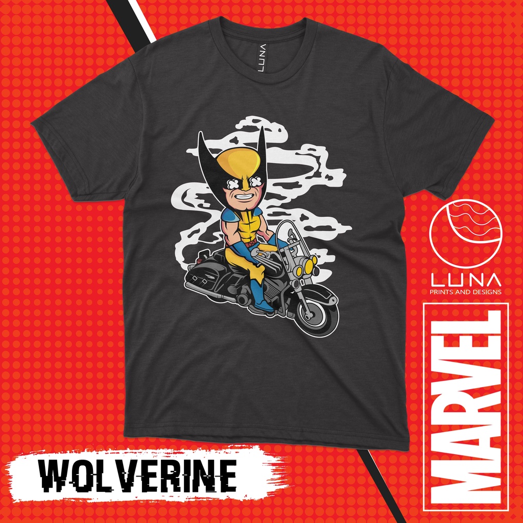 Marvel Comics - Xmen Wolverine (Bike) Chibi Black Shirt - The Luna ...