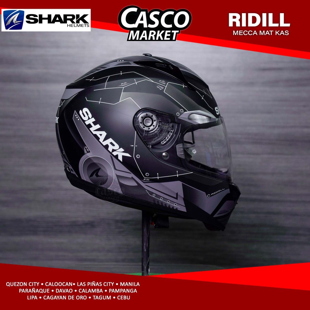 SHARK RIDILL 1.2 MECCA FULLFACE DUAL VISOR MOTORCYCLE HELMET | Shopee ...