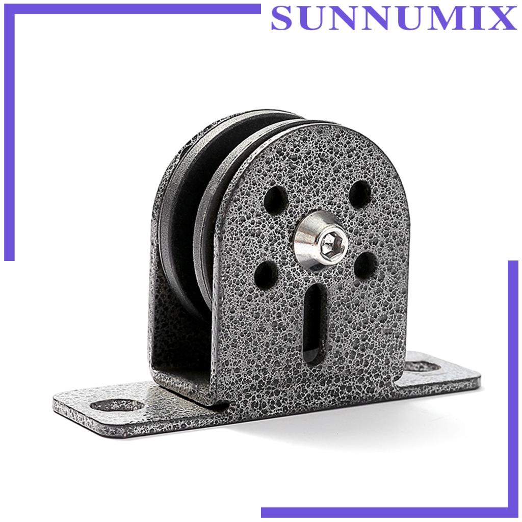 [SUNNIMIX] Fixed Pulley Block Home Gym Fitness Single Wheel Soundless ...