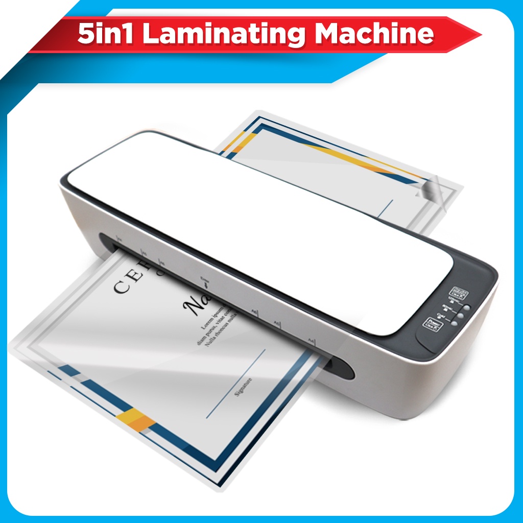 QUAFF 5 in 1 Laminating Machine A4 (max laminate 125mic) SL-688 ...