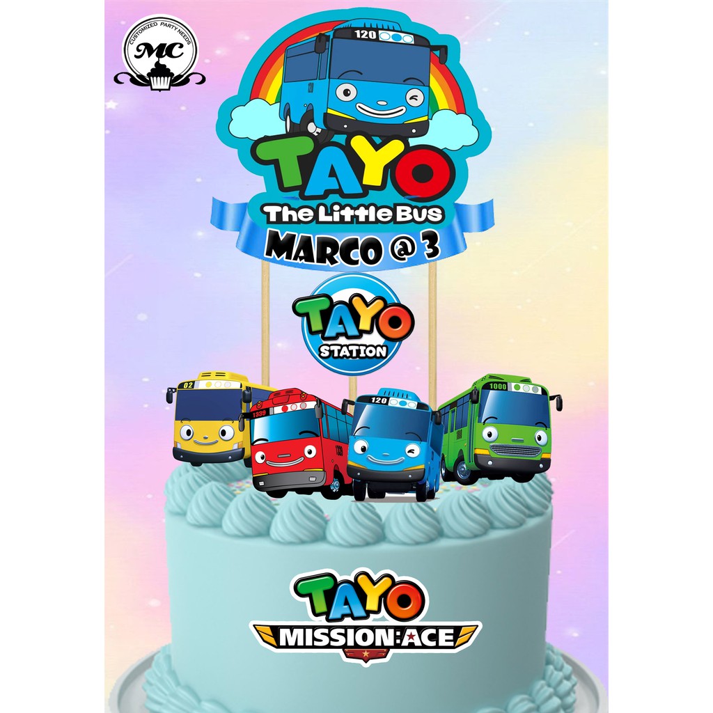 TAYO the little bus cake topper | Shopee Philippines