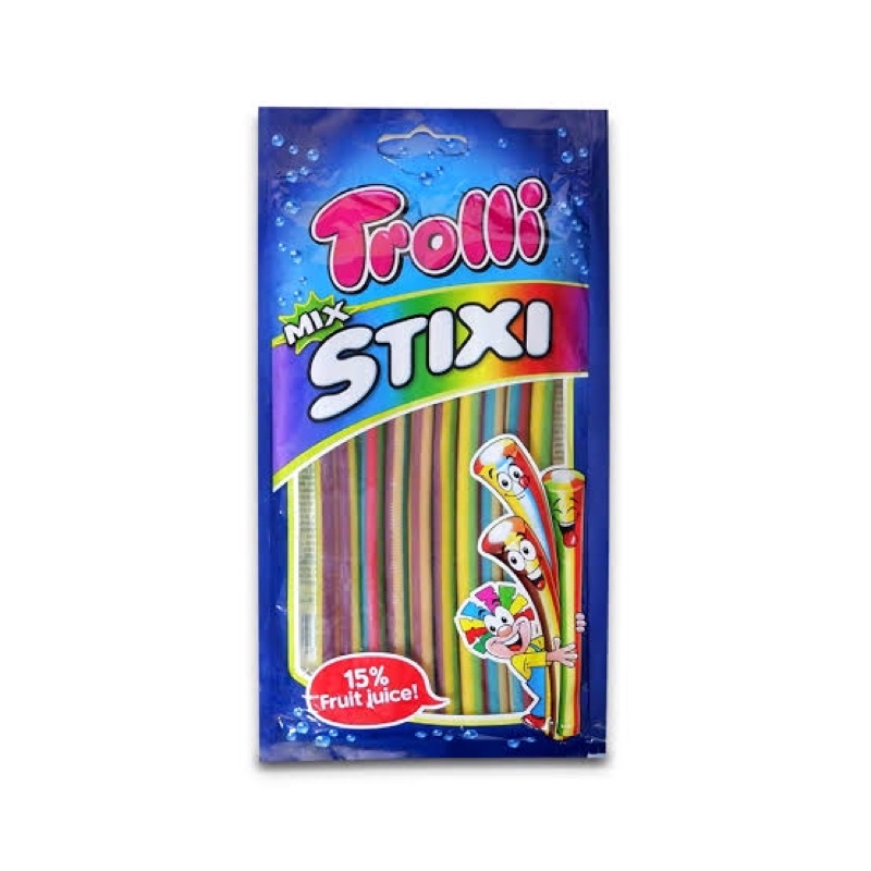 ORIGINAL] Trolli Stixi / Sour Strips Gummy Candy Strawberry Mix Cola ...