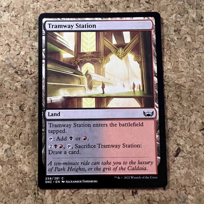 MTG TRAMWAY STATION | LAND | STREETS OF CAPENNA | BLACK RED | MAGIC THE ...