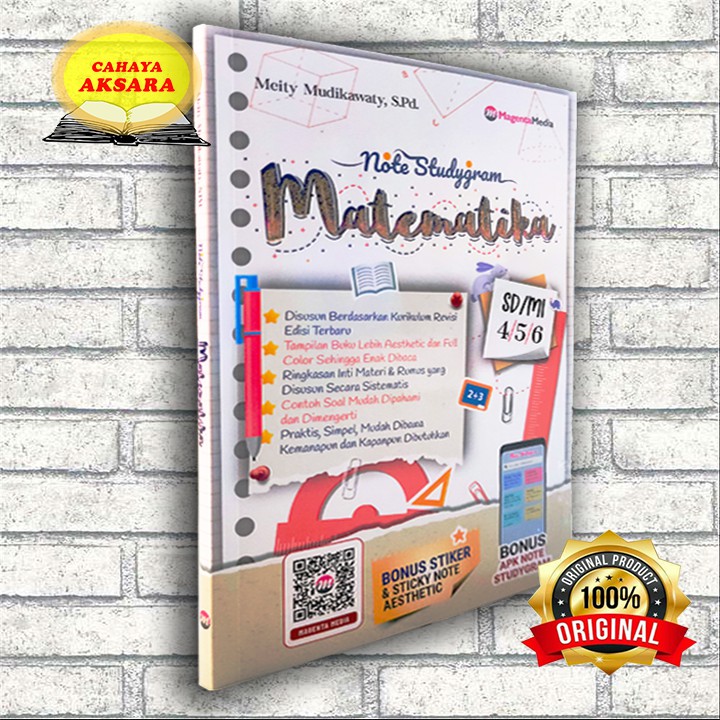 Elementary School Formula Book - Mathematics Book - NOTE STUDYGRAM ...