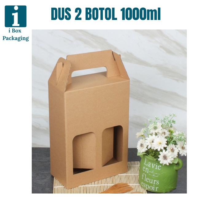 [ 10 Pcs ] 1 liter Kale Bottle Tote Cardboard Contains 2 Boxes of ...