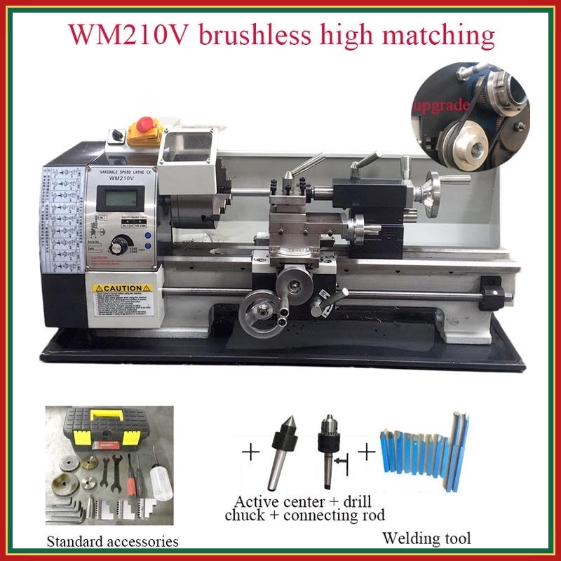 COD in Stock WM 210 Mini Lathe Machine Multi-function Metal Lathe Micro ...