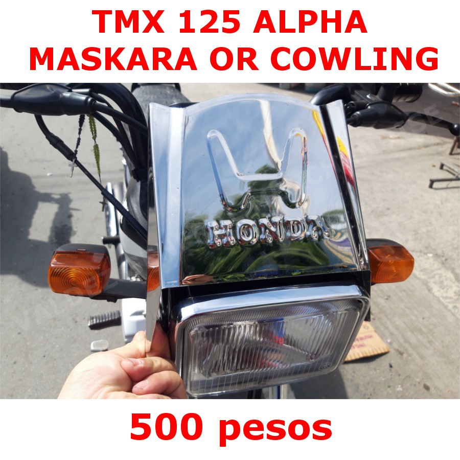 TMX 125 Alpha Cowling Maskara Stainless H/Honda | Shopee Philippines
