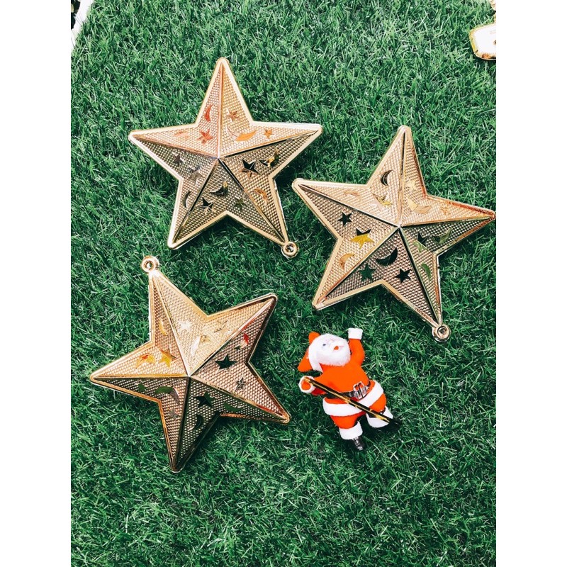 Set of 3 large stars to decorate pine trees and laurel wreaths - HN5 ...