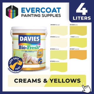 Davies Biofresh Antibacterial Paint, Odorless, Washable, Low VOC, Water ...