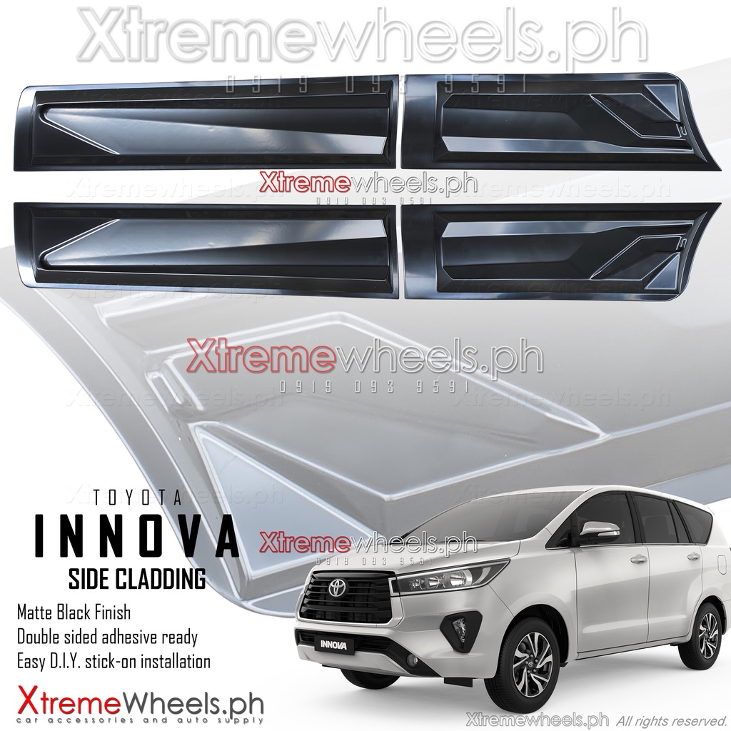 Innova J E G V Tourer 2016-2025 Wide Side moulding / side cladding ...
