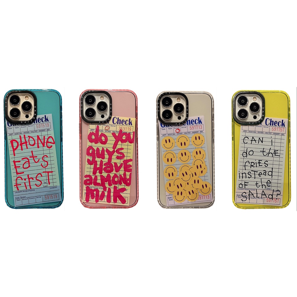Funny Stickers Quotes Clear Casetify Phone Case for iPhone 16 15 14 13 ...