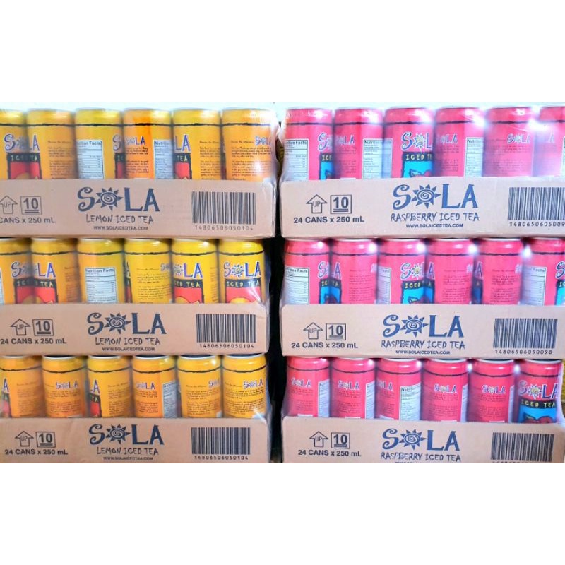 1 CASE (24 CANS) SOLA ICED TEA (1 CASE PER CHECKOUT) READ DESCRIPTION ...