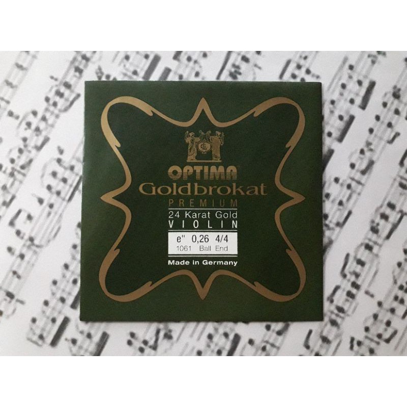 Authentic Optima Goldbrokat 24 Karat Gold E String | Shopee Philippines