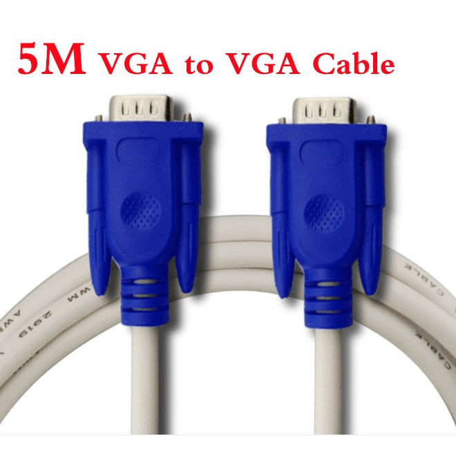 VGA Cable 3m-5 meters High Resolution Male to Male(black) | Shopee ...