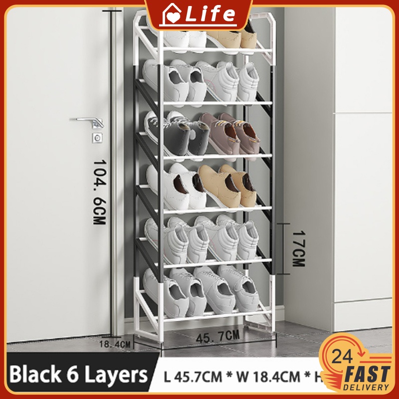 Multifunctional Shoe Rack Simple Shoe Rack Assembly Two-Color 5-Layer ...