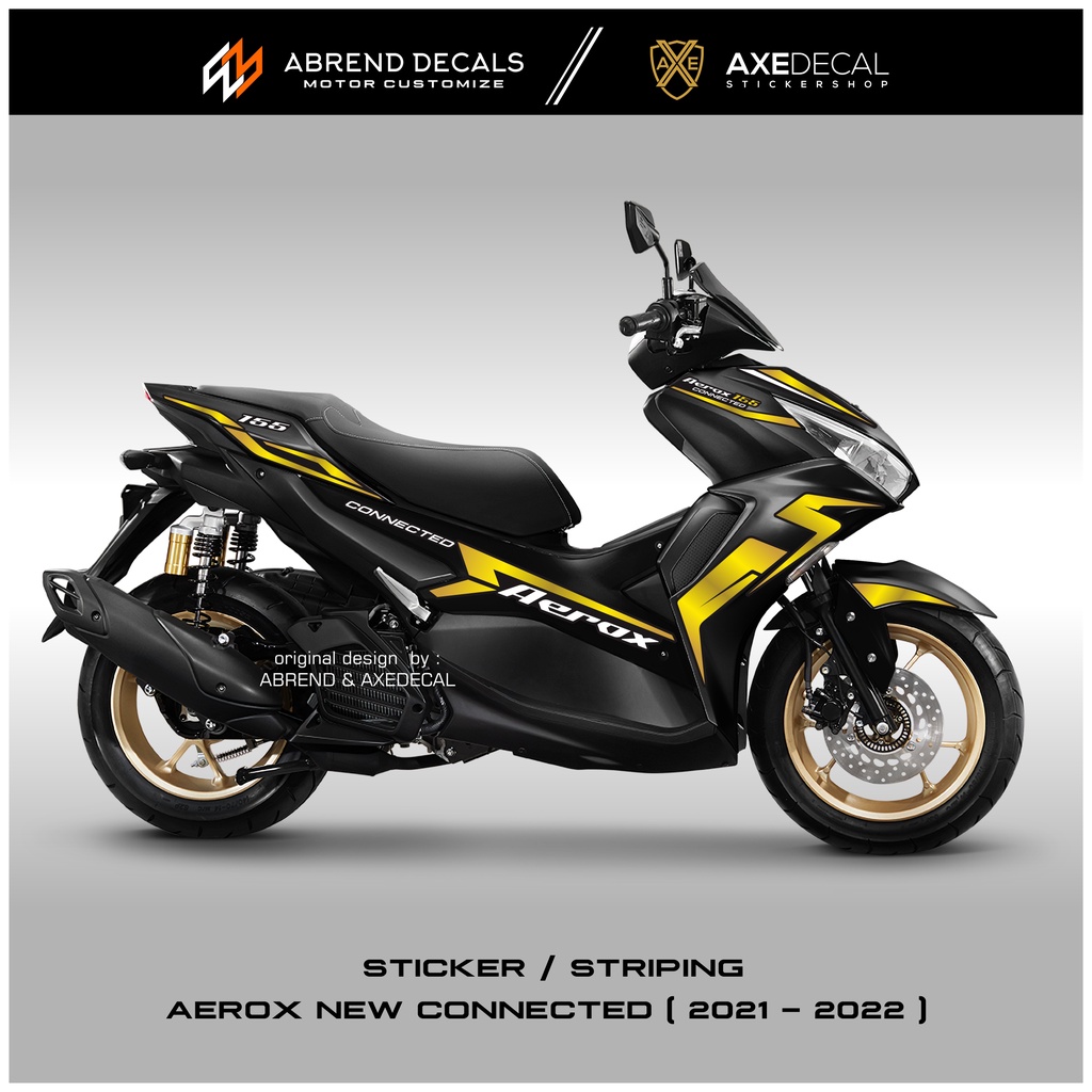 Aerox NEW CONNECTED STRIPING 2021 - 2022 CUSTOM GRAPHICS / NEW AEROX ...