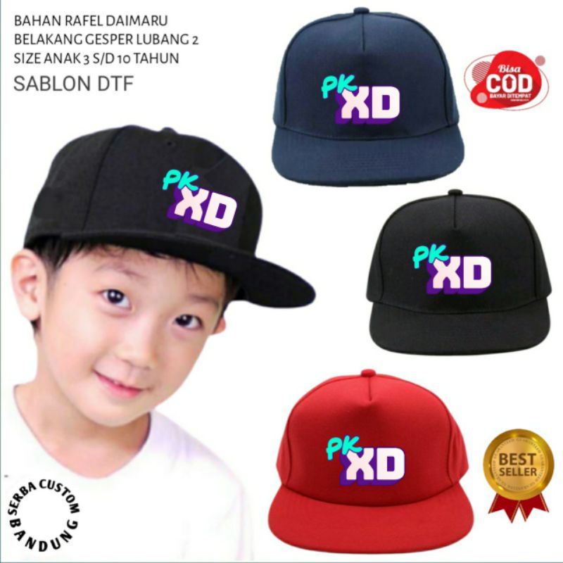 Kids SNAPBACK YOUTUBER PK XD Hat | Shopee Philippines