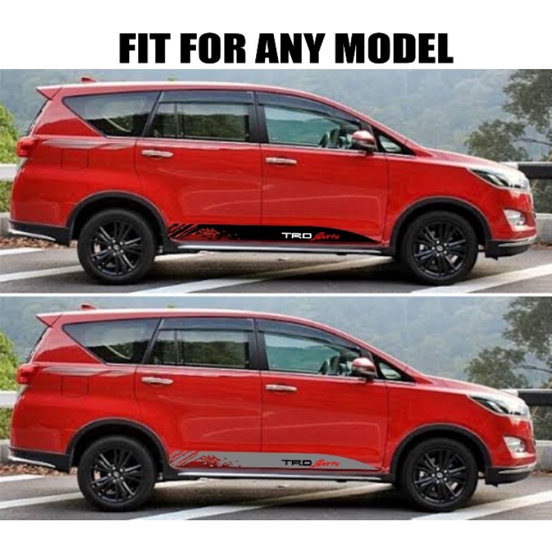 Toyota Innova TRD Sport Sticker Design for body 2pcs for any model ...