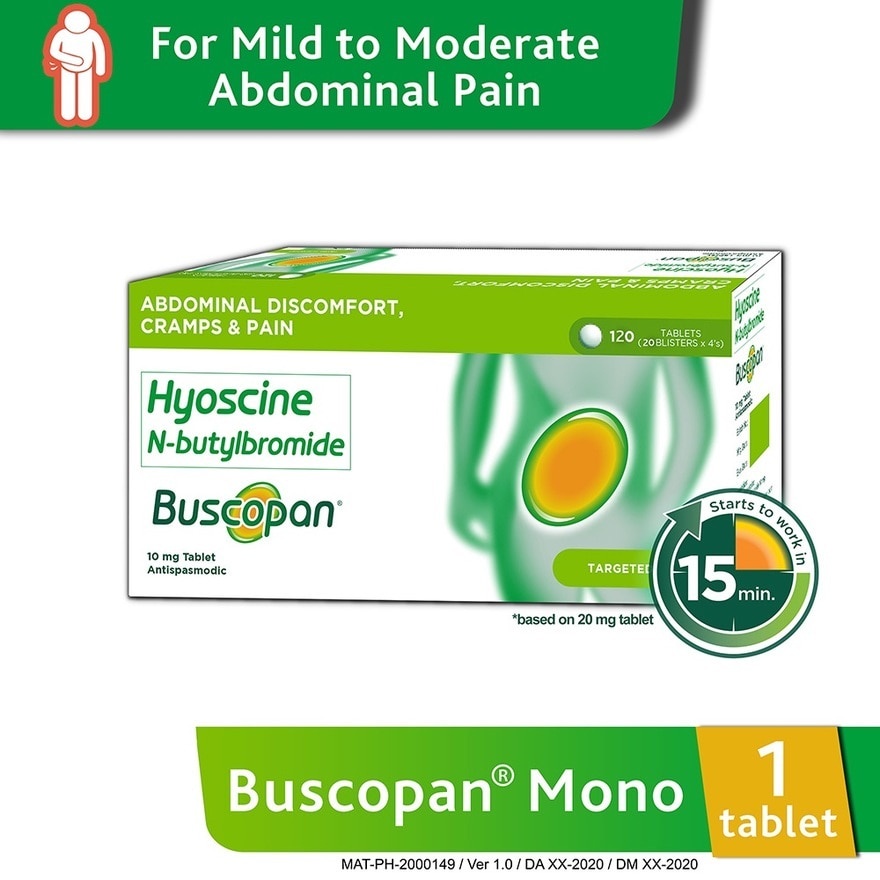 BUSCOPAN Tablet 10mg (Sold per tablet) | Shopee Philippines