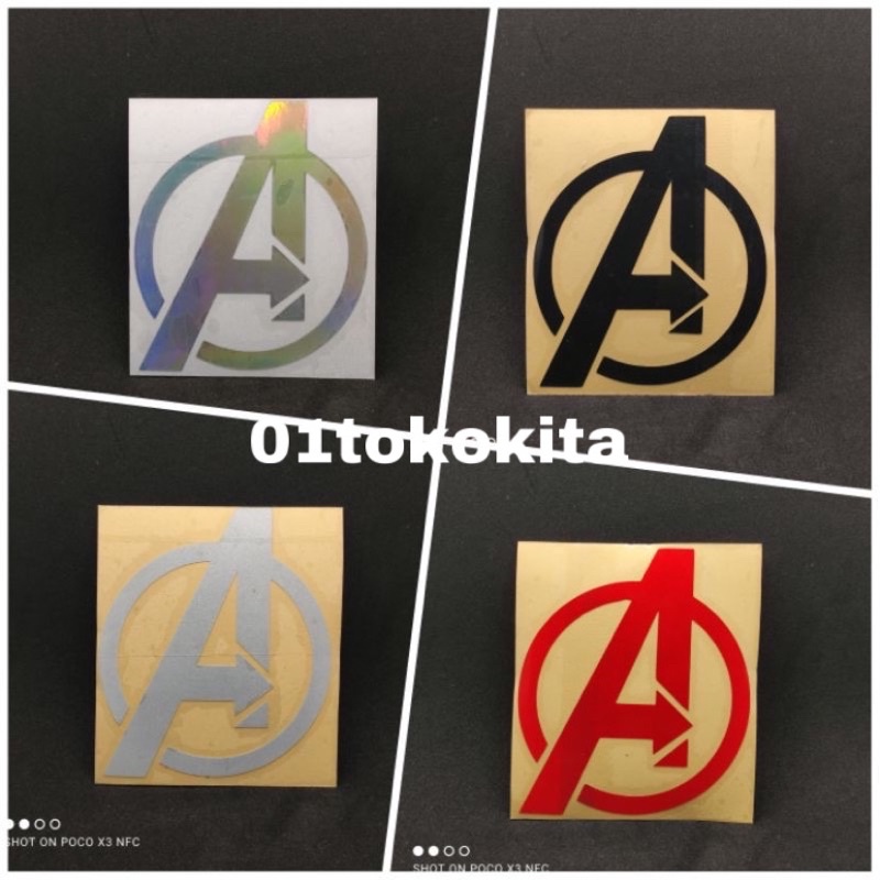 Avengers LOGO CUTING STICKER CUTTING MOTORCYCLE HELMET STICKER | Shopee ...