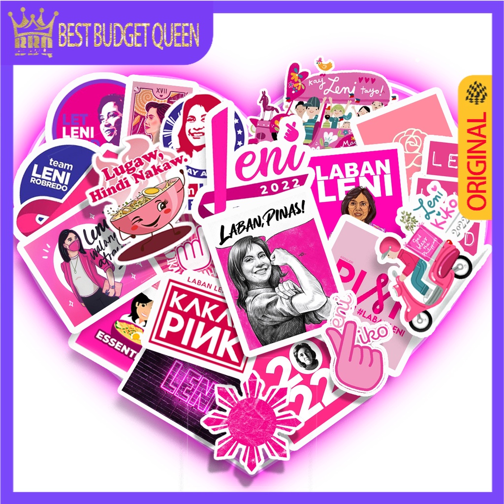CS001 -42pcs Leni Robredo Laminated waterproof Vinyl Stickers 42in1 ...