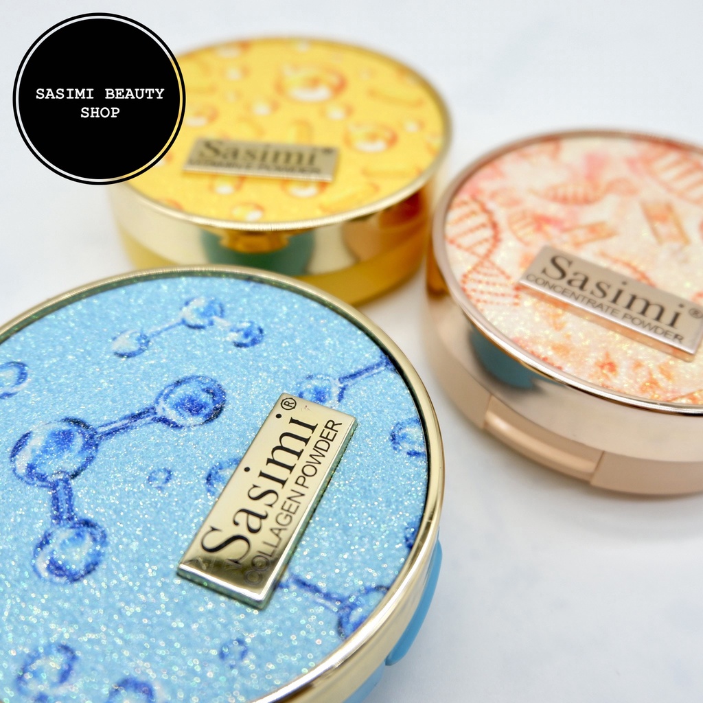 SASIMI Double Power 2-Layer Powder Puff Mixed With Foundation Smooth ...