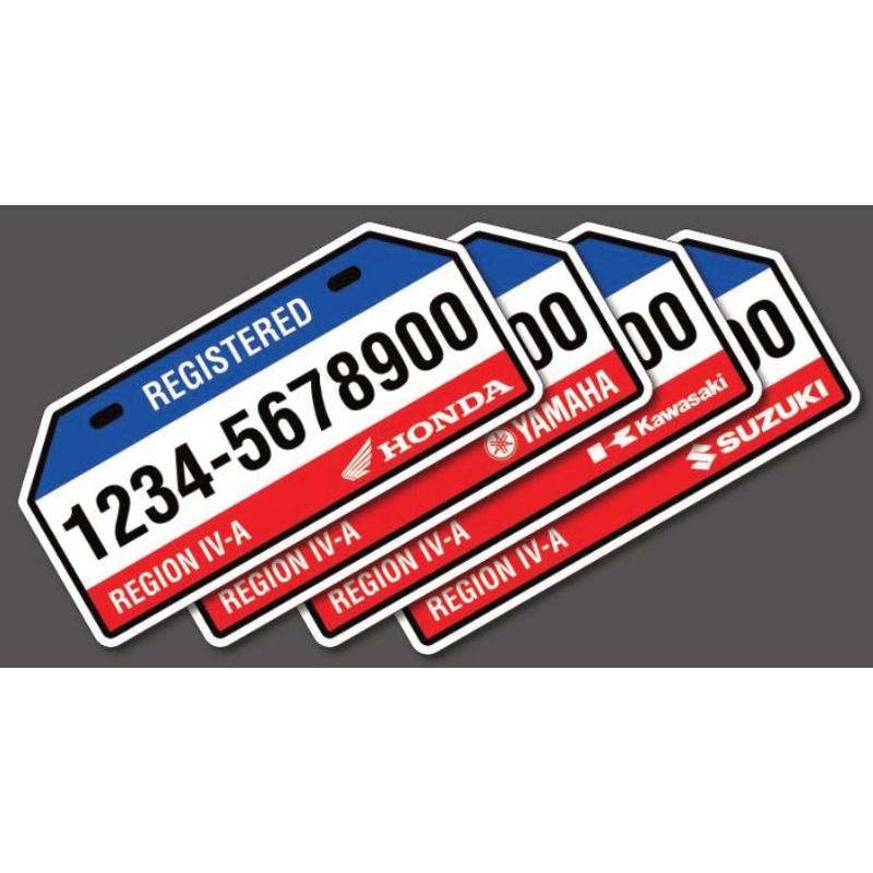 EURO MOTORCYCLE ACRYLIC PLATE 3mm | Shopee Philippines