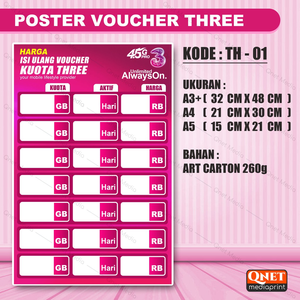 Poster Counter Price List Quota 3rd CUSTOM Shopee Philippines