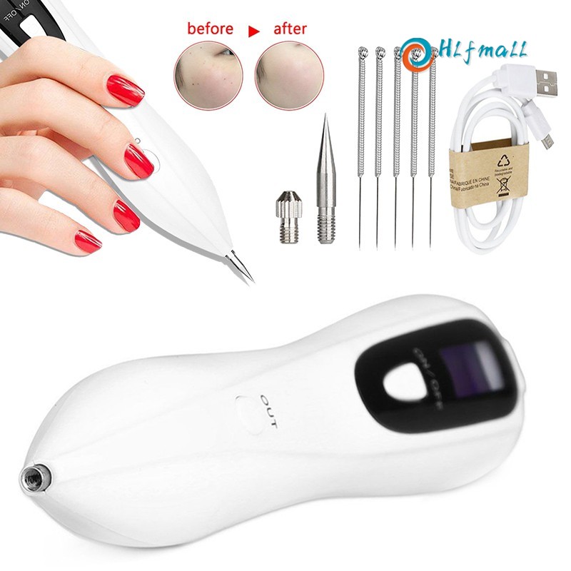 Portable Electric Laser LCD Skin Tag Spot Mole Warts Freckle Removal ...