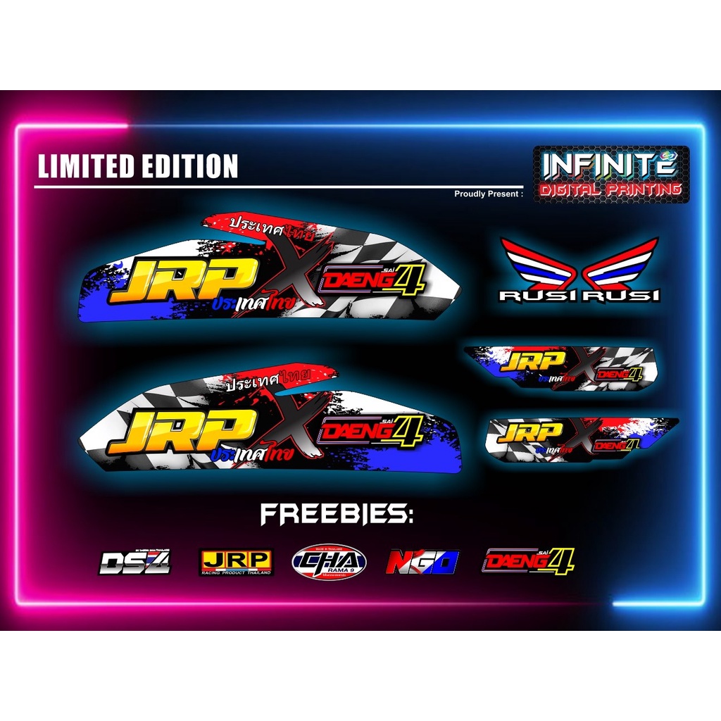 TMX / RUSI / PINOY / SKYGO / MOTOPOSH / DECALS STICKER ( JRP X DAENG ...