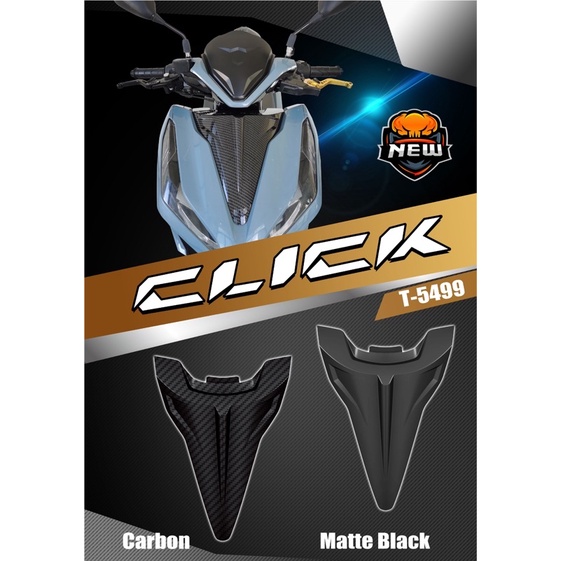Front Panel Cover For Honda Click 125i/150i Carbon / Matte Black Made ...