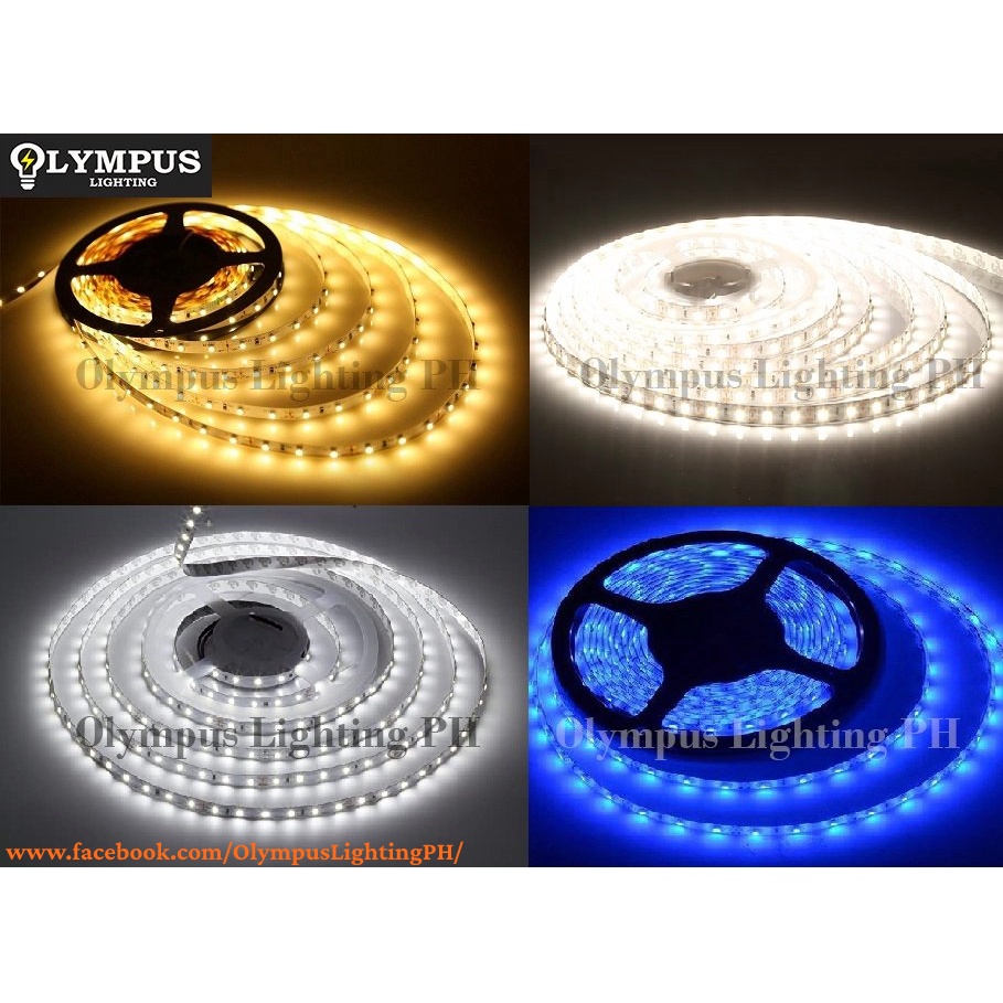 Olympus LED FLEXIBLE STRIP LIGHTS 12V (1 roll = 5 meters) IP20 | Shopee ...