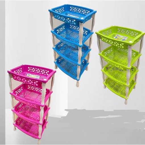 Multi Purpose Rack Space Saver Floral Oval Rack Color 4layer Big Sml Shopee Philippines