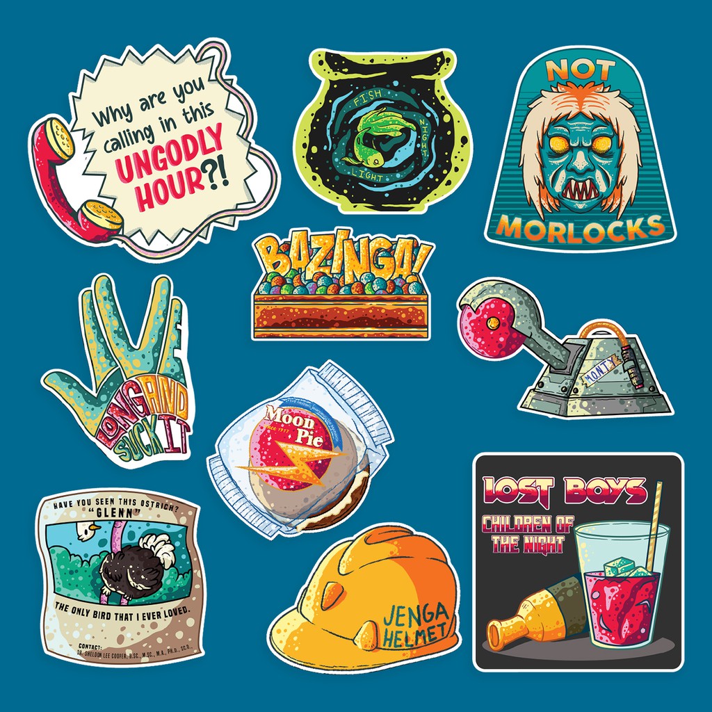 Whim Manila Bazinga Sticker Pack Waterproof Planner, Journal, Tv Series ...