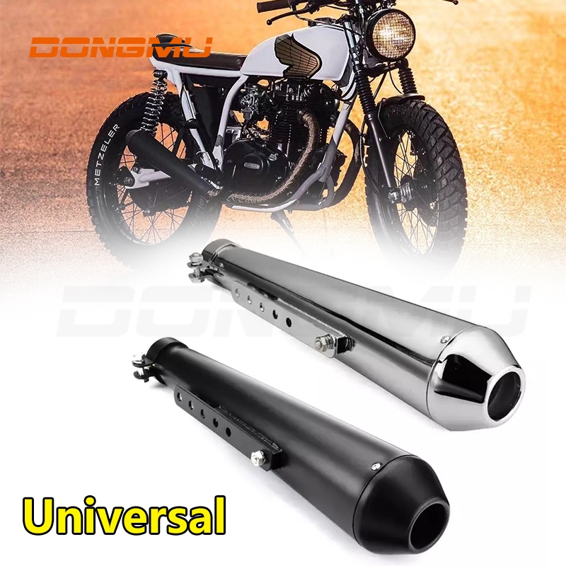Exhaust Muffler Tailpipe Tail Pipe Tip Motorcycle Cafe Racer Exhaust ...