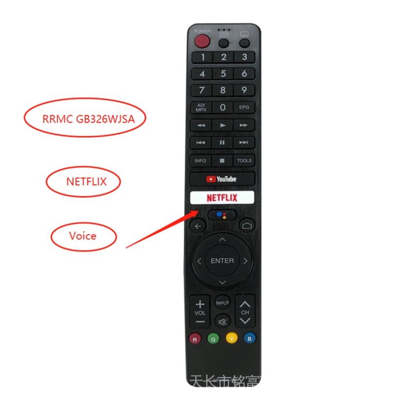 BT-GB326 TV Remote Control For Sharp GB326WJSA Smart TV Bluetooth Voice ... BT-GB326 TV Remote Control For Sharp GB326WJSA Smart TV Bluetooth Voice ...