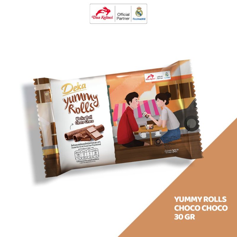 Deka Yummy Rolls 30 g Choco Choco / Deka / Wafer Rolls / Actors / Cheap ...
