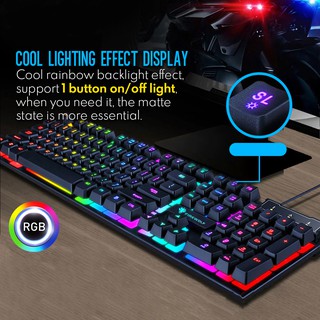 FIREWOLF K20 K25 Rainbow LED Gaming Keyboard Multi-Media Online ...