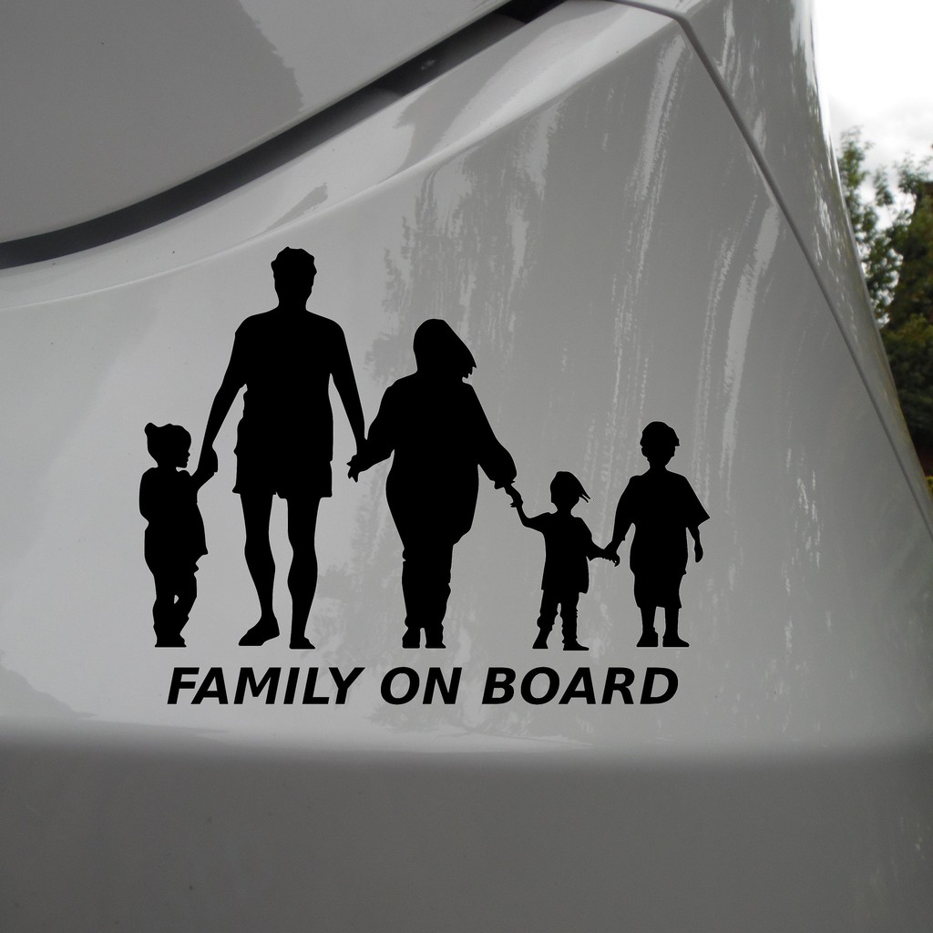 Family On Board Car Sticker - Car Decal Sticker | Shopee Philippines