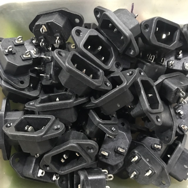 5c 3-pin power socket male socket solder socket | Shopee Philippines
